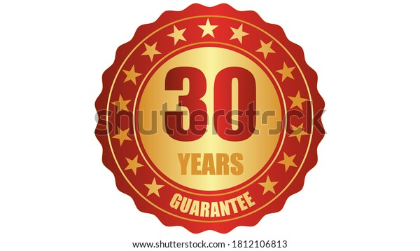 30 Years Guarantee Stamp Icon Guarantee Stock Vector (Royalty Free ...