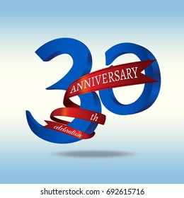30th Anniversary Symbol Vector Stock Vector (Royalty Free) 692615716 ...