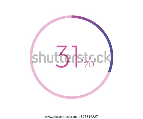 31 Percent Circle Chart Symbol 31 Stock Vector (Royalty Free ...