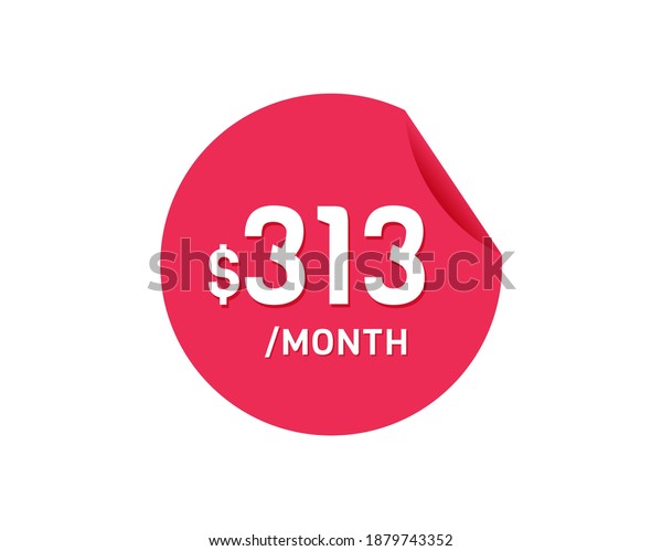 313 Dollar Month 313 Usd Monthly Stock Vector (Royalty Free) 1879743352 ...