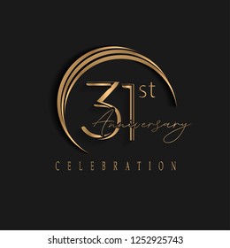 31st Anniversary Design Templates Vector Illustrations Stock Vector ...
