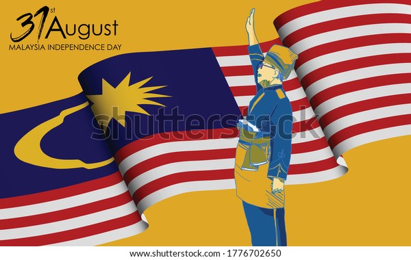 31st August Malaysia Happy Independence Day Stock Vector (Royalty Free ...