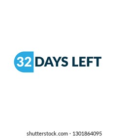 82 32 days go Images, Stock Photos & Vectors | Shutterstock
