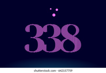 386 Number Digit Logo Pink Line: เวกเตอร์สต็อก (ปลอดค่าลิขสิทธิ์ ...