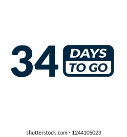 72 34 days countdown Images, Stock Photos & Vectors | Shutterstock