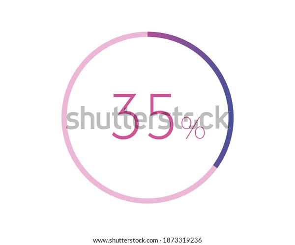 35 Percent Circle Chart Symbol 35 Stock Vector (Royalty Free ...