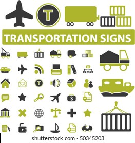 36 Professional Transportation Signs Vector Stock Vector (Royalty Free ...