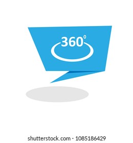360 Banner Origami Vector Illustration Stock Vector (Royalty Free ...