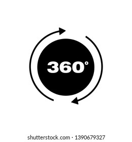 360 Degree Camera Circle Logo Icon: vector de stock (libre de regalías ...