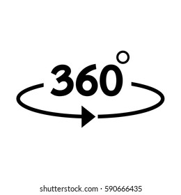 360 Degree Icon Stock Vector (Royalty Free) 590666435 | Shutterstock