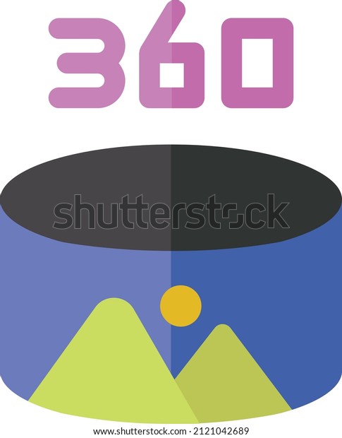 Icône 360°, symbole et symboles de : image vectorielle de stock (libre ...