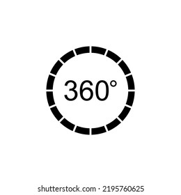 360 Degree Icon 360 Degree Vector Stock Vector (Royalty Free ...
