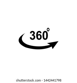 360 Degree Rotation Vector Icon Stock Vector (Royalty Free) 1442441798 ...