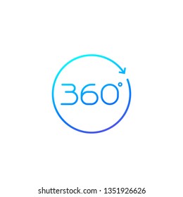 360 Icon Arrow Stock Vector (Royalty Free) 1351926626 | Shutterstock