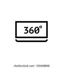 360 Icon Tv Set Black Stock Vector (Royalty Free) 535448848 | Shutterstock