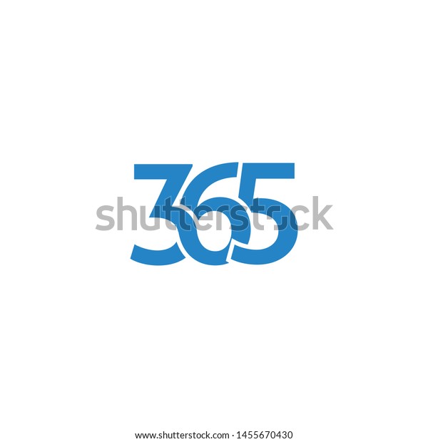 365 Icon Symbol Logo Vector Stock Vector (Royalty Free) 1455670430