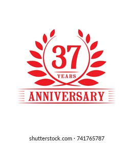 37 Years Anniversary Logo Template: เวกเตอร์สต็อก (ปลอดค่าลิขสิทธิ์ ...