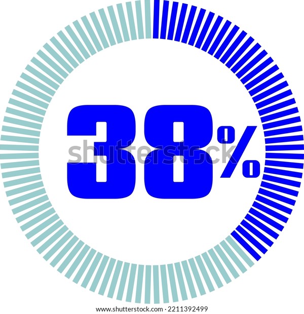 38 Percentage Round Pie Chart Economy Stock Vector (Royalty Free ...