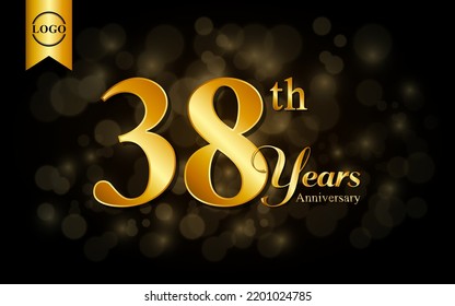 38th Anniversary Template Design Booklet Leaflet Stock Vector (Royalty ...