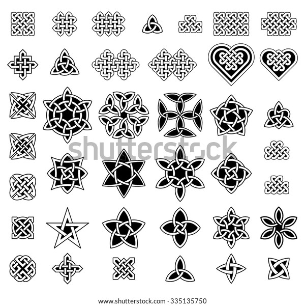 39 Celtic Style Knots Collection Vector Stock Vector (Royalty Free ...