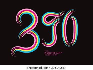390 Number Design Vector Graphic T Stock Vector (Royalty Free ...