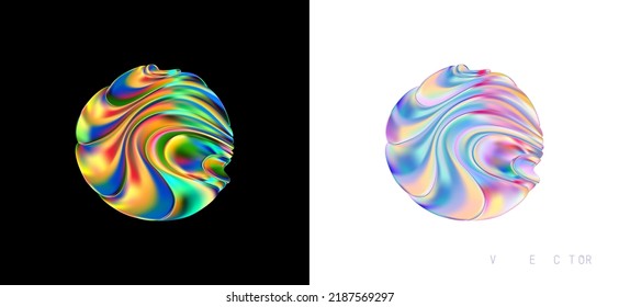 3d Abstract Ball Fluid Spiral Illustration Stock Vector (Royalty Free) 2187569297 | Shutterstock