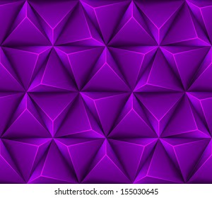 3d Abstract Seamless Background Purple Triangles Stock Vector (Royalty Free) 155030645 ...