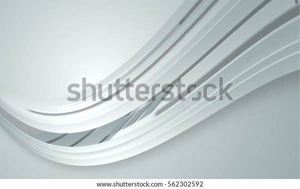 3d Abstract Wavy Steel Structure Background Stock Vector (Royalty Free ...