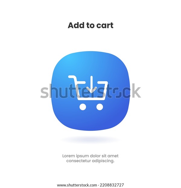 3d Add Button Add Icon Add Stock Vector (Royalty Free) 2208832727 ...