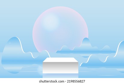 3d Banner Showcase Design Presentations Layouts Stock Vector (Royalty ...