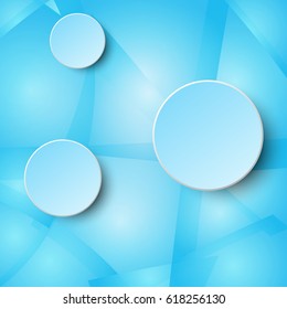 3d Blue Paper Circle Label On Stock Vector (Royalty Free) 618256130 ...
