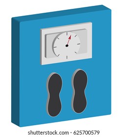 3d Blue Weight On White Background Stock Vector (Royalty Free ...
