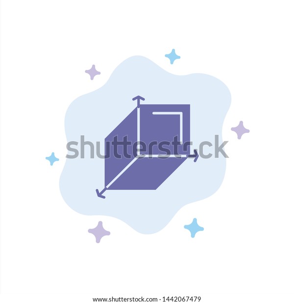 3d Box Cuboid Design Blue Icon Stock Vector (Royalty Free) 1442067479 ...