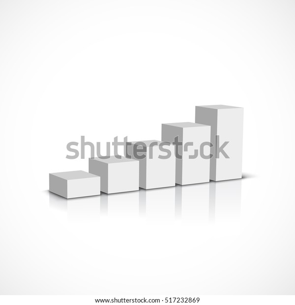 3d Building Blocks Step Stair Business Stock Vector (Royalty Free ...