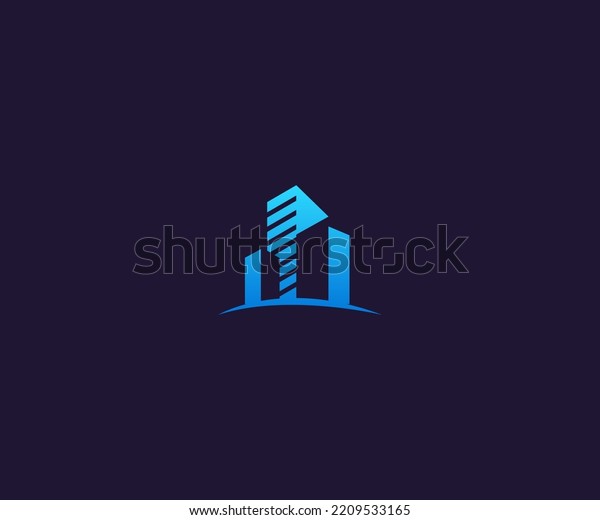 3d Building Logo Design Real Estate Stock Vector (Royalty Free ...