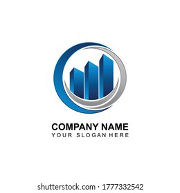3d Building Logo Vector Illustration Stock Vector (Royalty Free ...