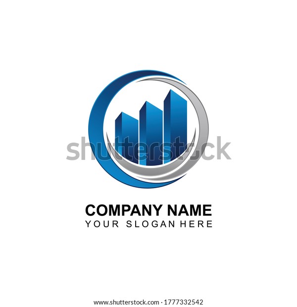 3d Building Logo Vector Illustration Stock Vector (Royalty Free ...