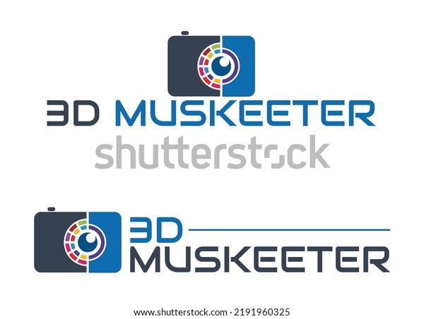 3d Camera Logo Design Photographic Logo Stock Vector (Royalty Free ...