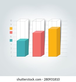 3d Chart Graph Bar Infographic Element: Vector có sẵn (miễn phí bản ...