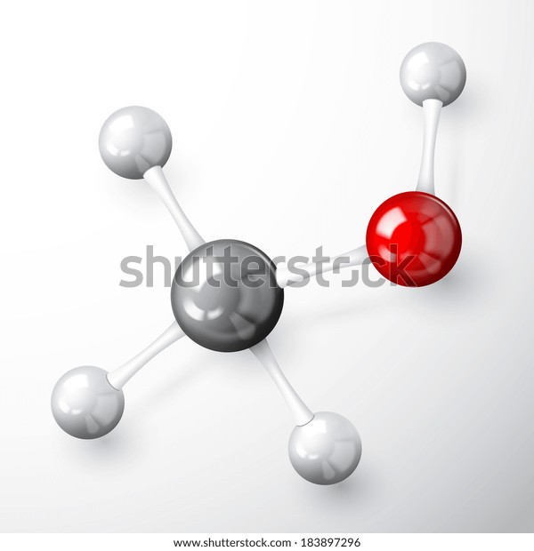 3d chemical science molecule model concept over white background vector ...