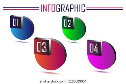 3d Circle Infographic Can Be Used Stock Vector (Royalty Free ...