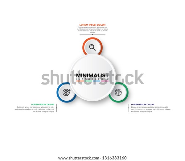 3d Circular Infographic Design Template Icons Stock Vector (Royalty ...