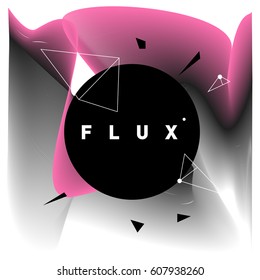 3d Colorful Wave Background Dynamic Flux Stock Vector (Royalty Free ...