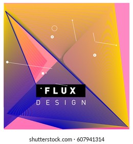 3d Colorful Wave Background Dynamic Flux Stock Vector (Royalty Free ...