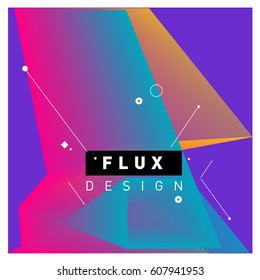 3d Colorful Wave Background Dynamic Flux Stock Vector (Royalty Free ...