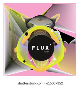 3d Colorful Wave Background Dynamic Flux Stock Vector (Royalty Free ...