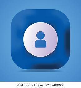 3d Contact Icon Vector File Stock Vector (Royalty Free) 2107480358 ...