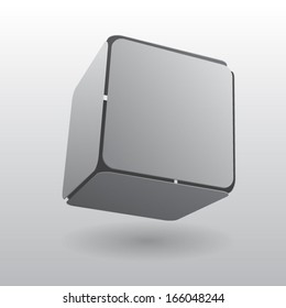 3d Cube Built Individual Plates Vector Stock Vector (Royalty Free ...