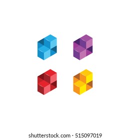 3d Cube Graph Info Graphic Design Stock Vector (Royalty Free) 515097019 ...