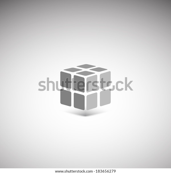 3d Cube Icon Stock Vector (Royalty Free) 183656279